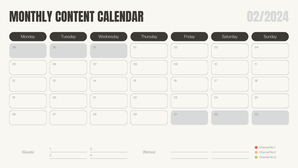 Best 12 FREE blank Calendar Templates for Planning in 2024