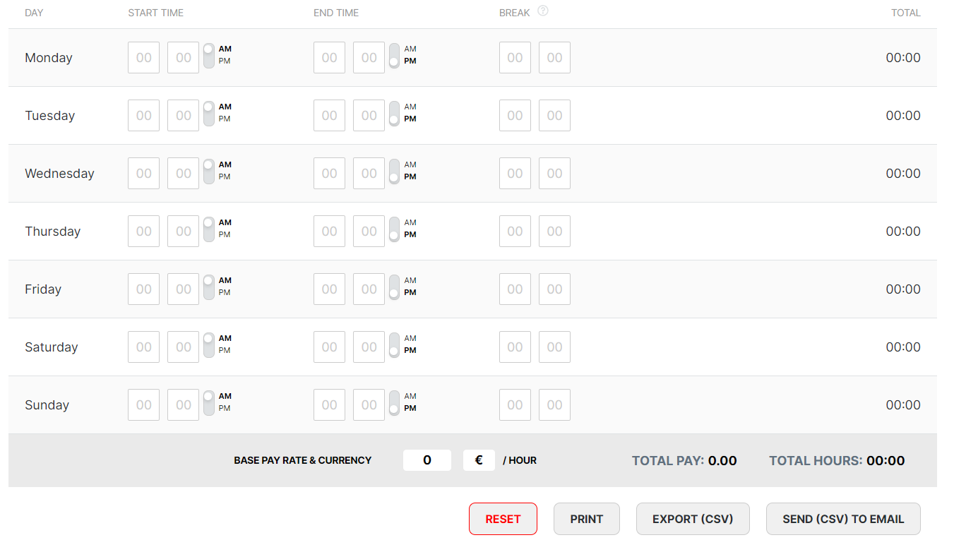 Best 10 Free Time Card Calculators
