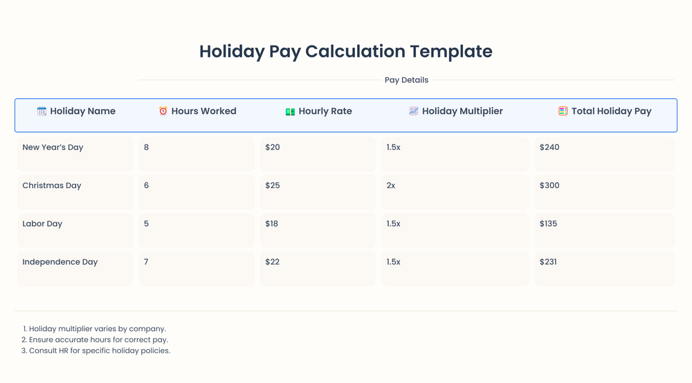 Holiday Pay for Hourly Employees: Understanding Your Rights and ...