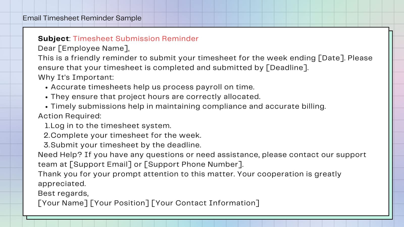 How to Automate Timesheet Reminders for Your Team
