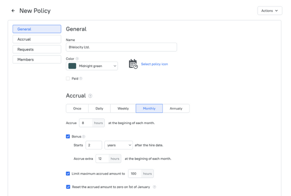 Team Leave and PTO Tracker