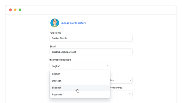 Meet the TMetric web version in Spanish