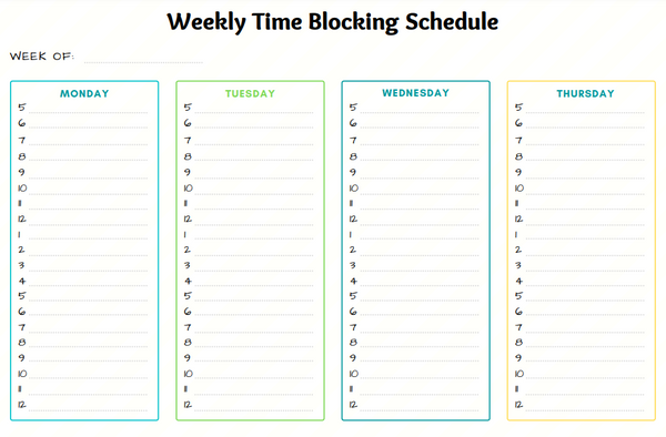 Streamline Your Schedule With Top 10 Time Blocking Templates